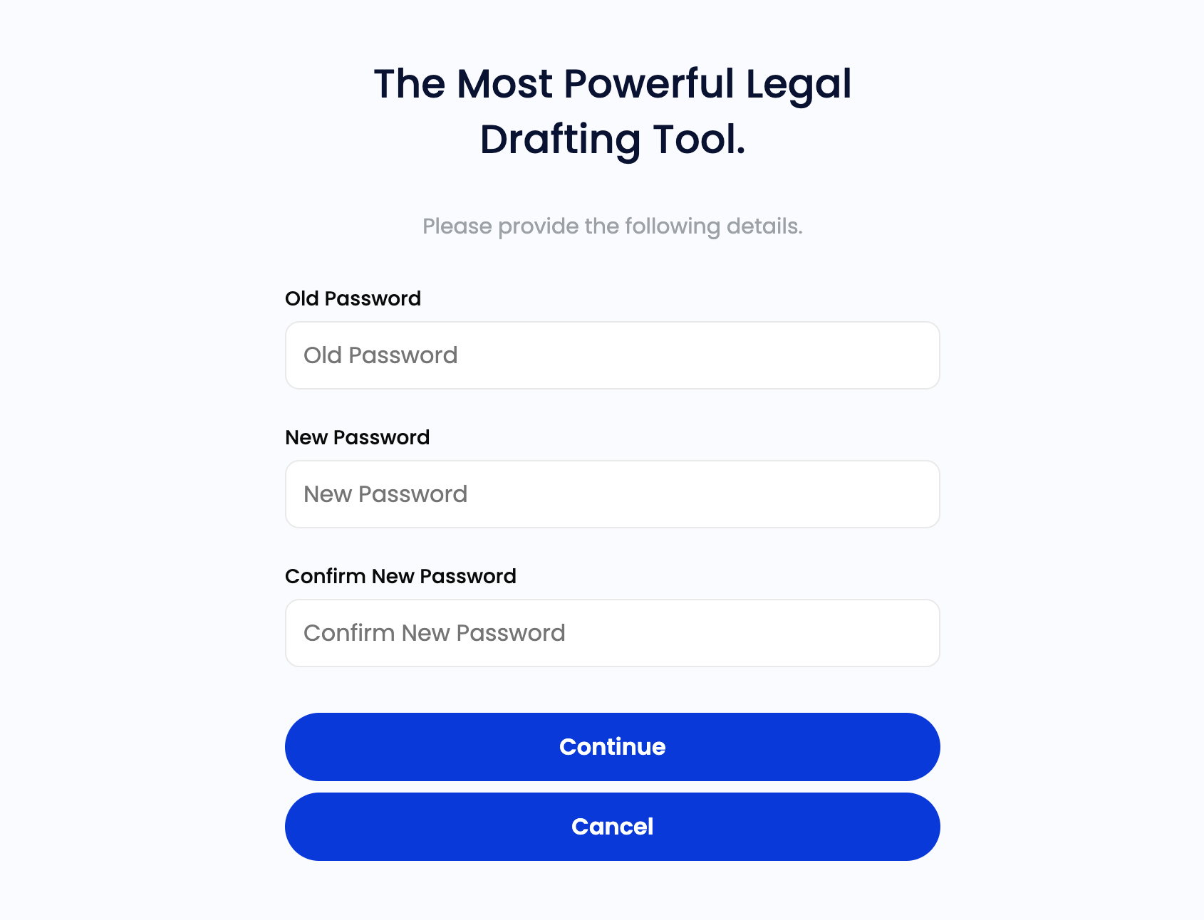 Changing Your Password